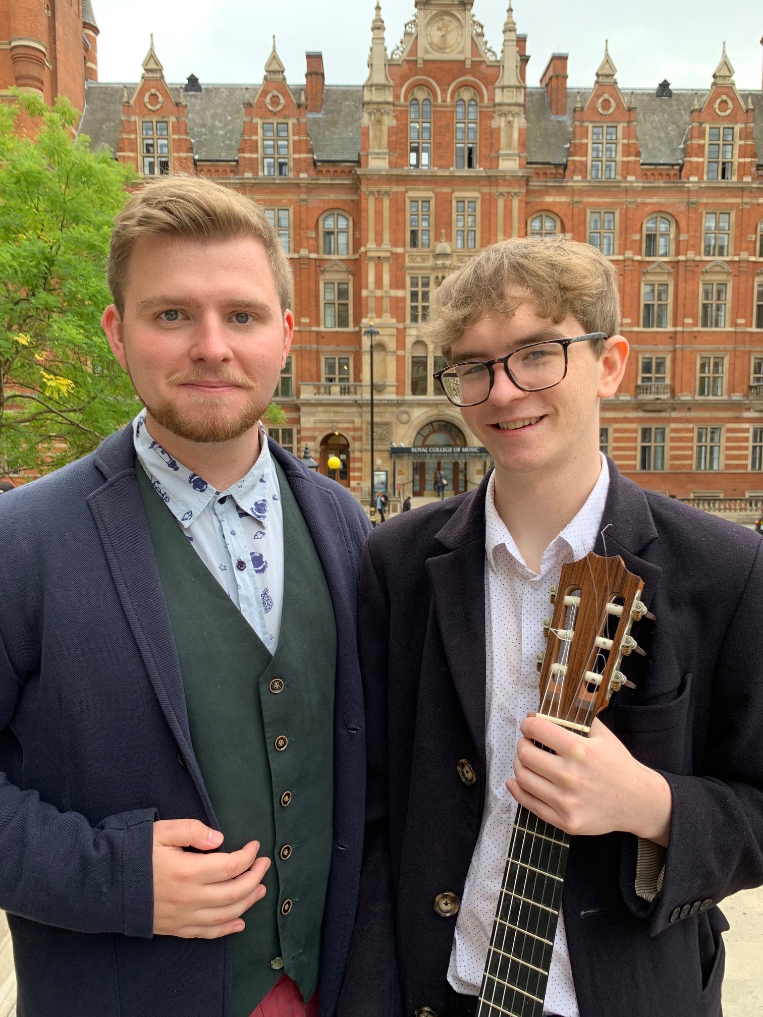 Baritone Sam Hird heads home with guitarist Tom Bennett for A Winter ...
