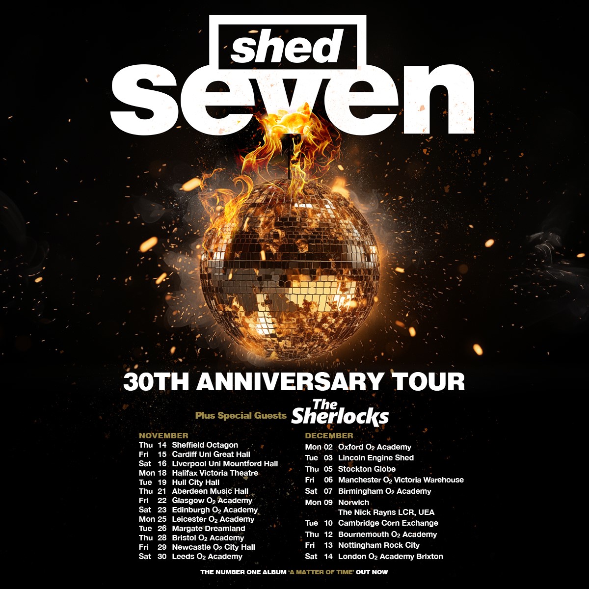 Shed Seven to finish chart-topping 30th anniversary with November and ...