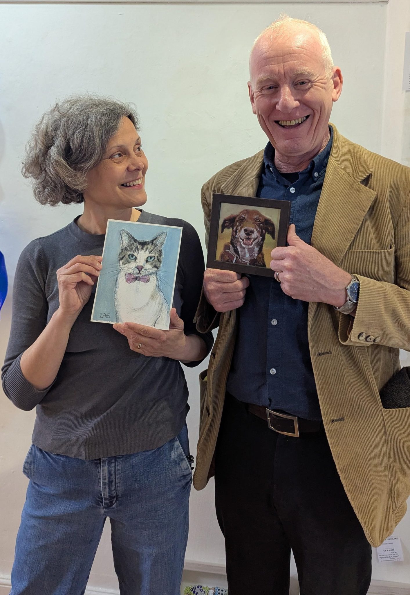 Friends Lesley Shaw and Steve Huison share animal admiration in Pyramid ...