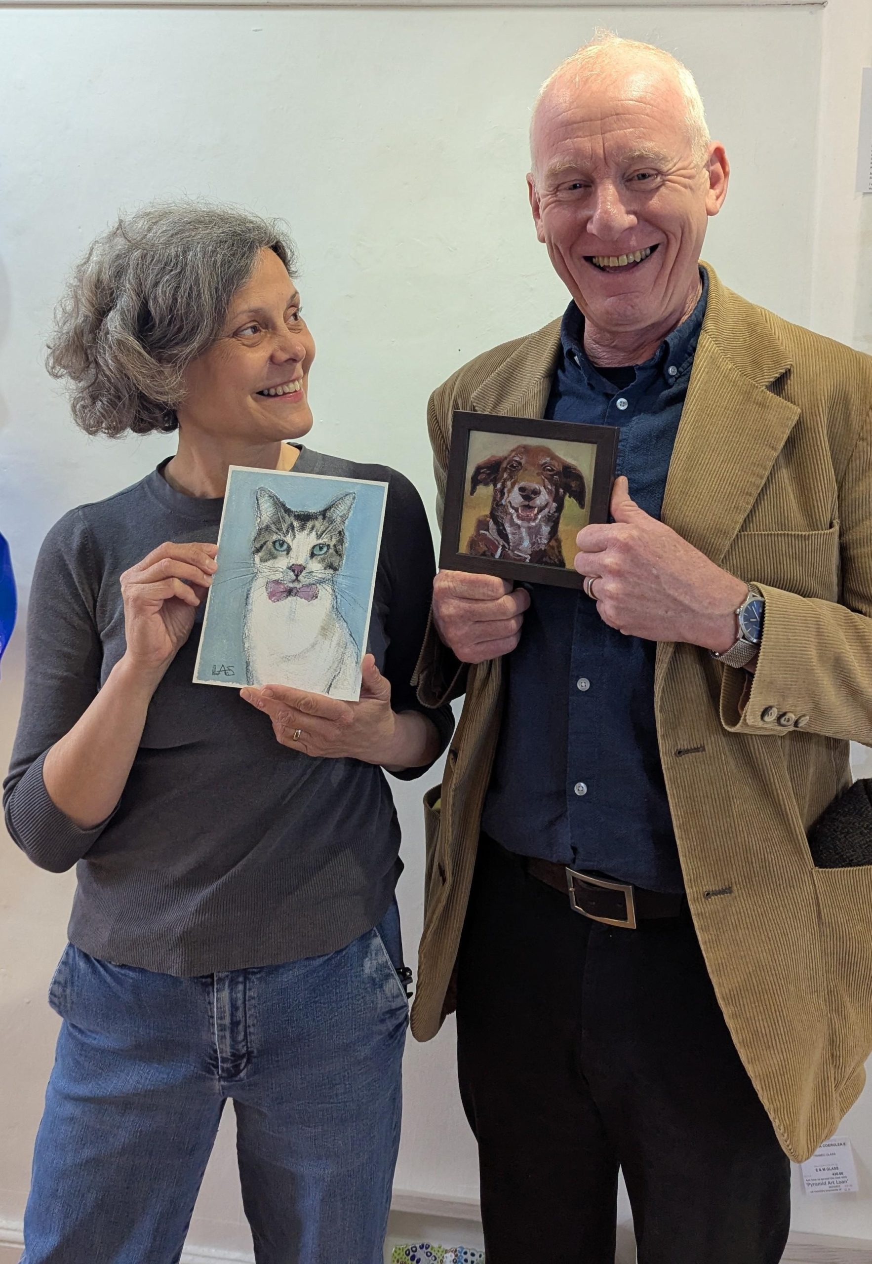 Friends Lesley Shaw and Steve Huison share animal admiration in Pyramid ...